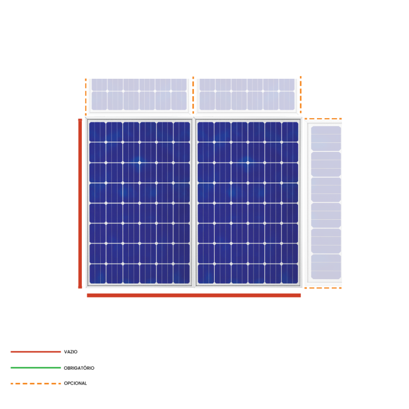 KIT1 Aerocompact East-West Compactflat S Triangular ballasted structure