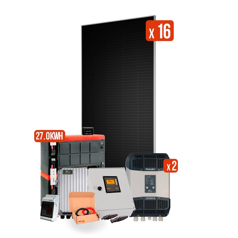 Kit solar off grid intensivo para casas de uso diário fora da rede