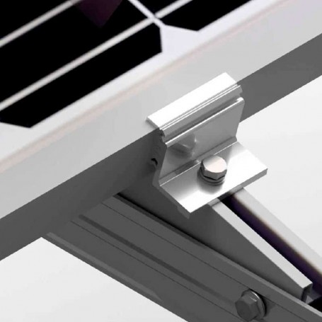 Adjustable side fastener for fixing solar panels