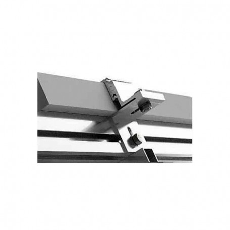 Adjustable horizontal side fastener for fixing solar panels Sunfer S12