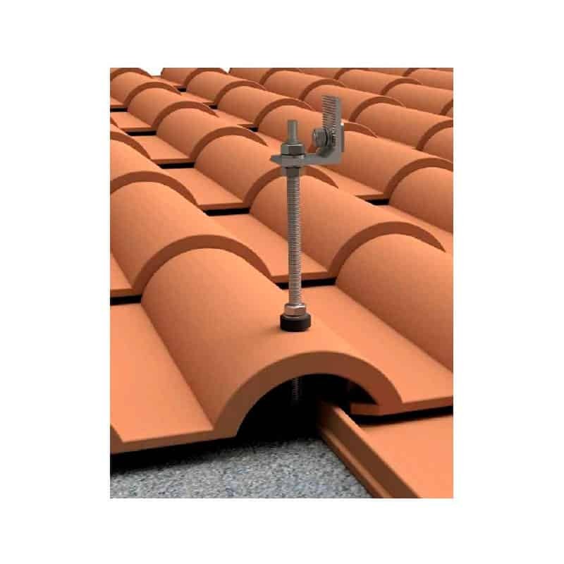 Roof support with threaded rod adapter