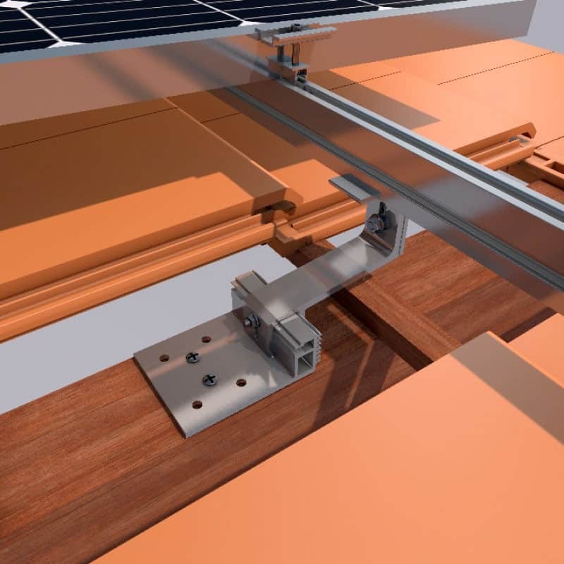 Adjustable Aluminum tile saver for fixing on tile roofs