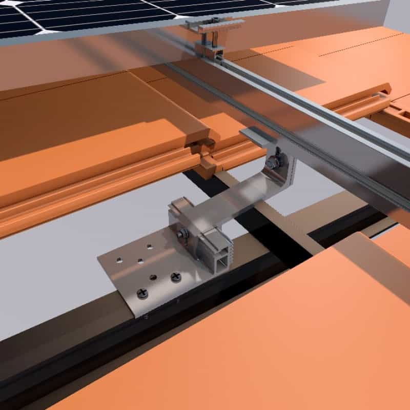 Adjustable Aluminum tile saver for fixing on tile roofs