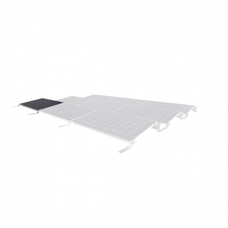 KIT 1 Aerocompact South CompactFlat S Flat Roof Structure